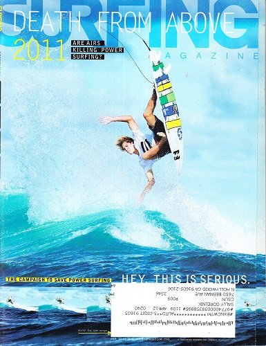 September 2011 Surfing Magazine Dillon Perillo Power Surfing Kelly ...