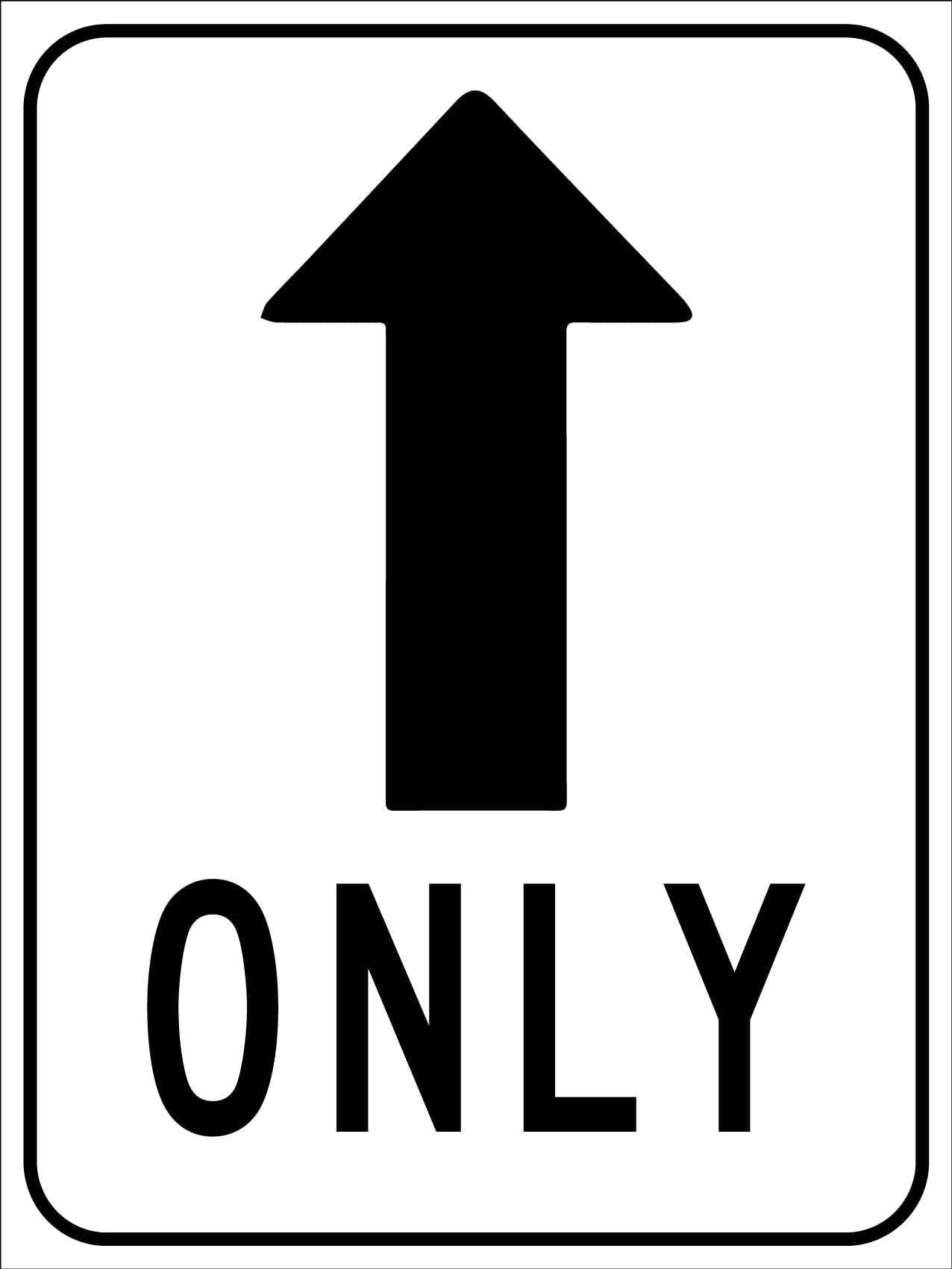 Straight Ahead Sign