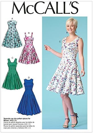 Amazon.com: McCall's Patterns M7116 Misses' Dresses, Size B5 (8-10-12 ...