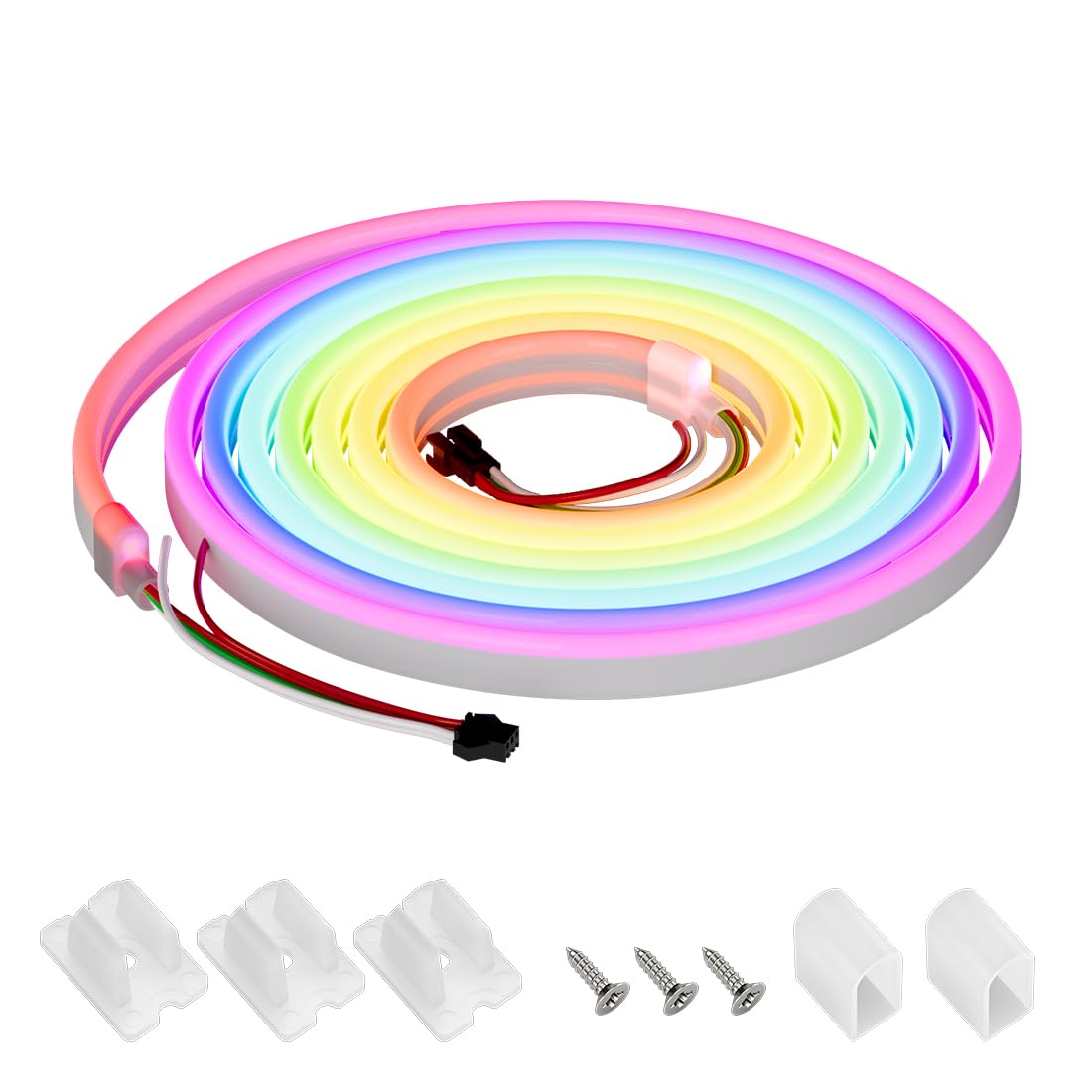 Amazon.com: SEZO Addressable WS2811 IC RGB LED Neon Rope Lights Neon ...