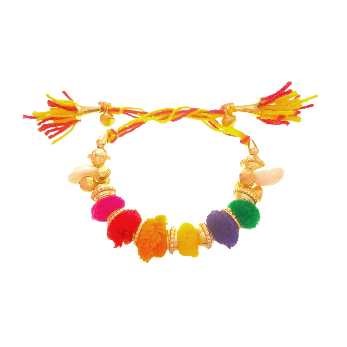 Buy SKN Jewellery Multi-Colour Brother's Wife Bhabhi Lumba Rakhi ...