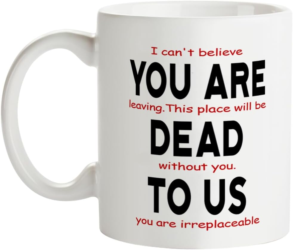 Amazon.com: Fatbaby Funny Coworker Leaving Gifts, You Are Dead To Us ...