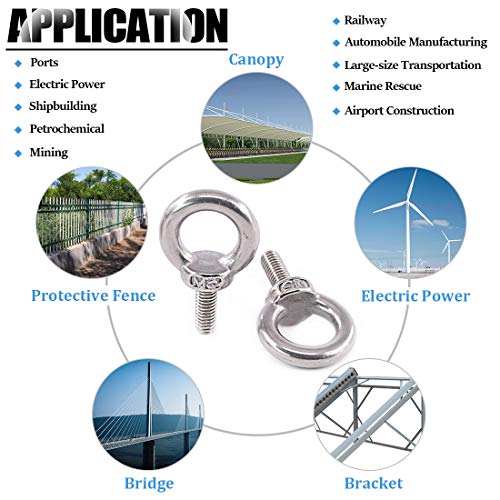 Snapklik.com : Glarks 36Pcs 304 Stainless Steel M5 Male Thread ...