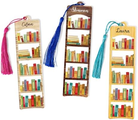 Amazon.com: ipetlive Personalized Bookmark Bookshelf Design Custom ...