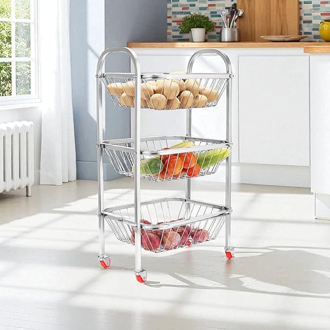 PRO ASTROL Stainless Steel Modern Kitchen Storage Rack Perforated ...