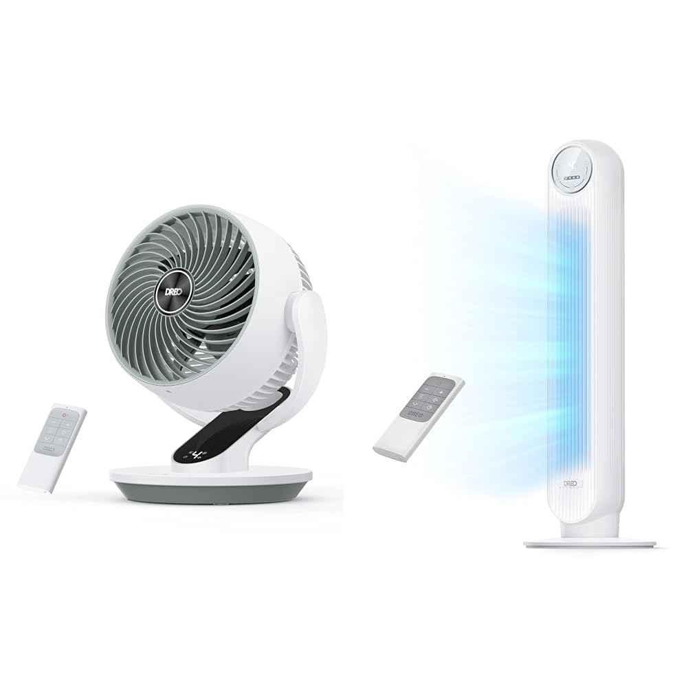 Amazon.com: Dreo Oscillating Fan and Tower Fan Bundle | Cool your Room ...
