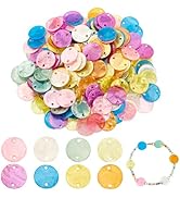 Amazon.com: PH PandaHall 2 Inch Round Shells Pieces, 80pcs 8 Colors ...