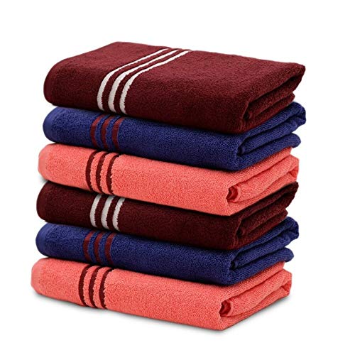 Palatial Lifestyles Hand Towels Set of 6. 100% Cotton Hand Towel with ...