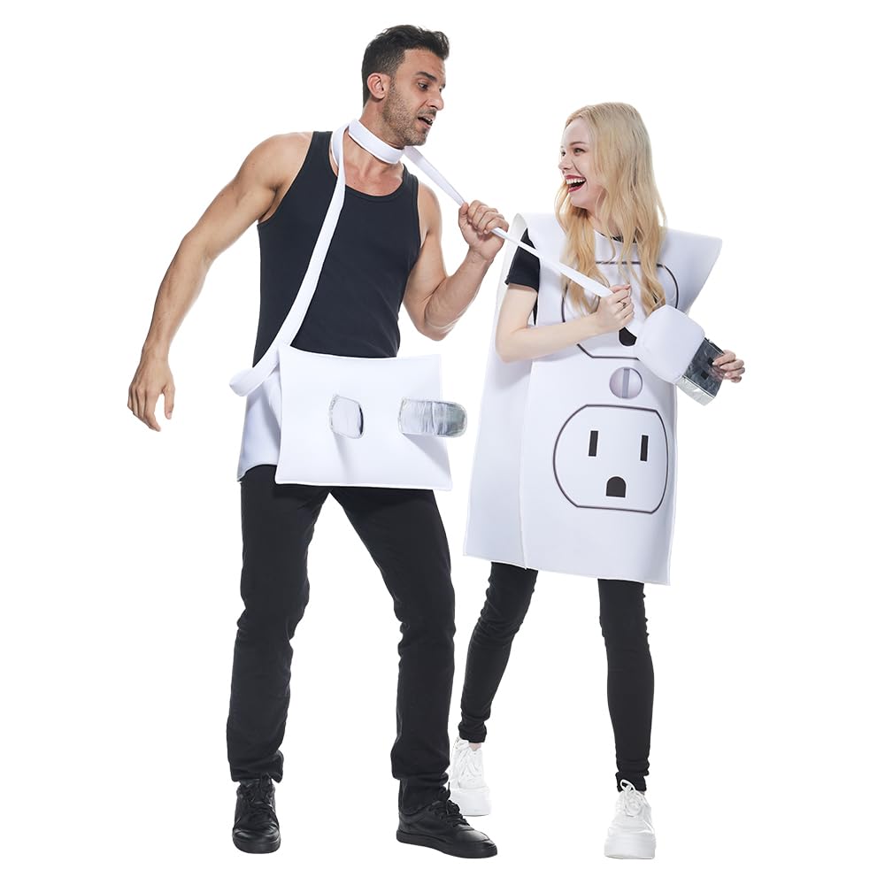 Amazon.com: Megartico Halloween Plug and Socket 2Pcs Couples Costume ...