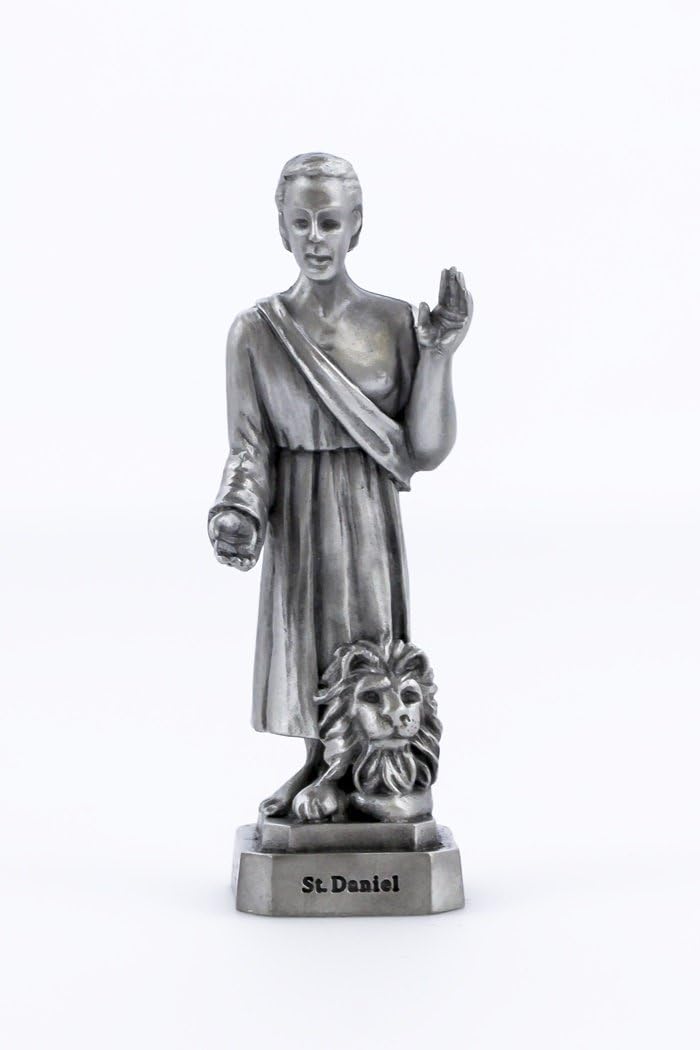 Amazon.com: Pewter Catholic Saint St Daniel Statue with Laminated ...