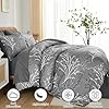 Amazon.com: DJY Gray Comforter Set Queen Size Branch Botanical Bed in a ...