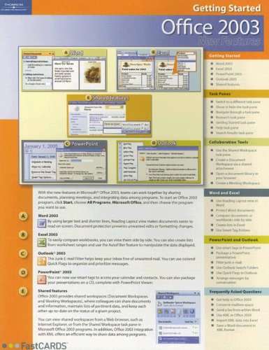 Amazon.com: Fastcard Office 2003 New Features: 9781418848231: Thomson ...