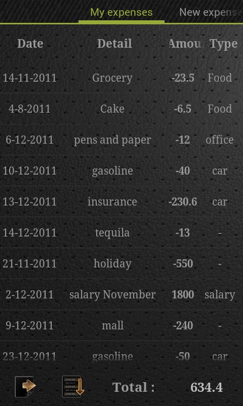 Expense control - App on Amazon Appstore