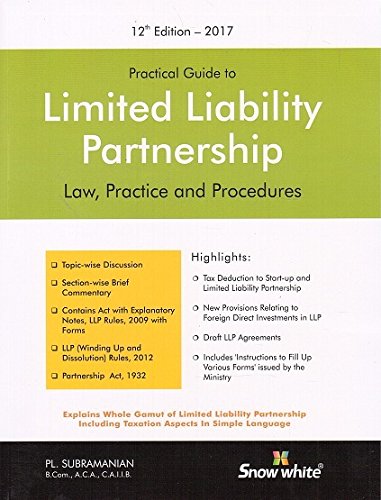 Buy Snow White's Practical Guide to Limited Liability Partnership - Law ...