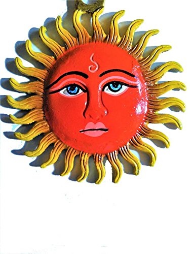 Brass Surya Dev Dev Wall Sculpture Metal Hanging : Amazon.in: Home ...