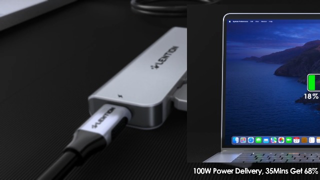 Usb C Dongle LENTION 2FT Long Cable USB C Hub, Splitter With 4 * 10 ...