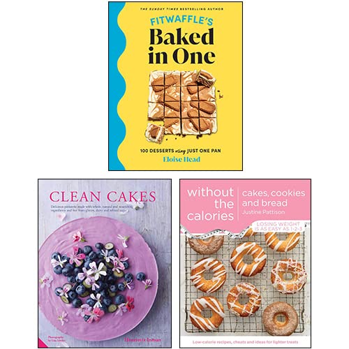 Fitwaffle's Baked in One [Hardcover], Clean Cakes [Hardcover], Cakes ...