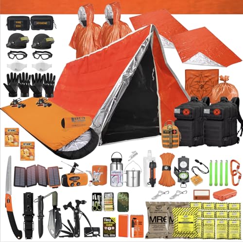 72 Hour Survival Kit - 291 Pieces Survival Gear and Supplies - 45L Go ...
