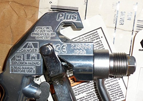 GRACO PLUS 5000PSI SILVER SPRAY GUN 238966 J99A W/ HD RAC TIP 222 ...
