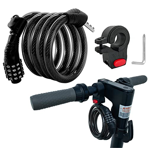 E Scooter Lock, 4-Digit Bicycle Lock for Xiaomi M365/Pro2/Gotrax/1S ...