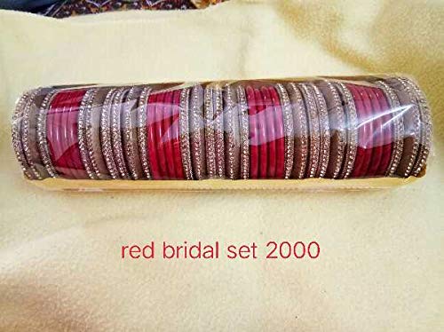 Buy Red Lac Traditional Bangle Set of 2 at Amazon.in
