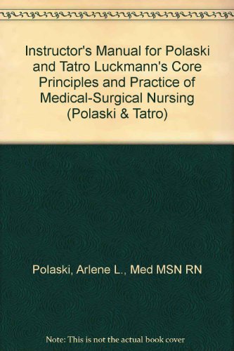 Instructor's Manual for Polaski and Tatro Luckmann's "Core Principles ...
