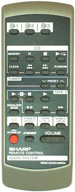 Amazon.com: SHARP Audio System Remote Control RRMCG0264AWSA : Electronics