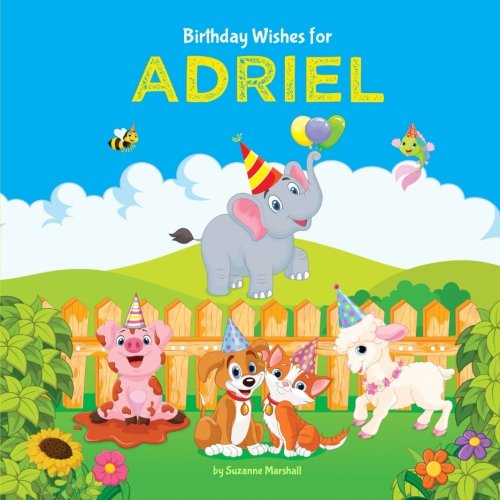 Amazon.com: Birthday Wishes for Adriel: Personalized Book with Birthday ...