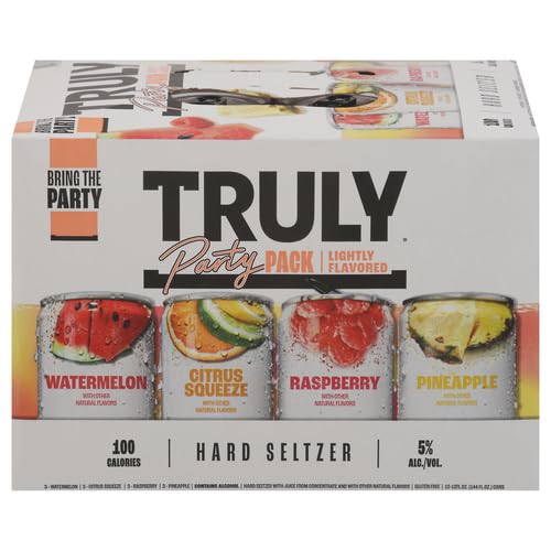 Amazon.com: TRULY Hard Seltzer Party Pack Variety (12 fl. oz. Can, 12pk ...