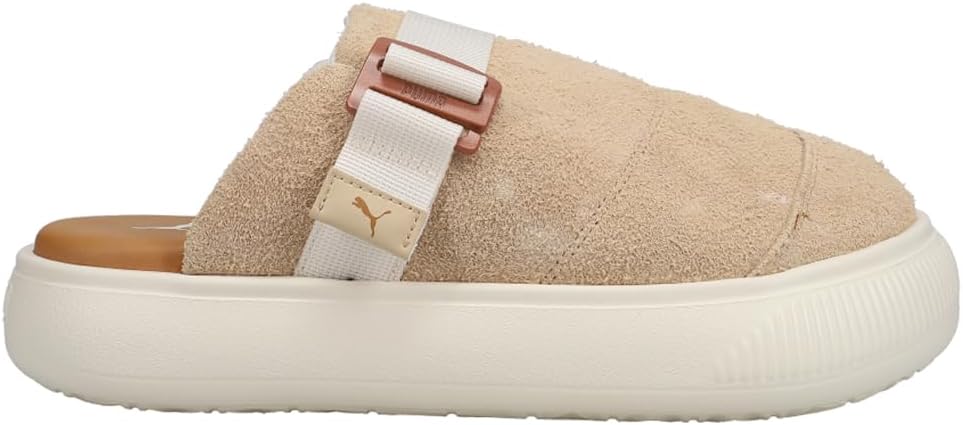 Amazon.com | PUMA Womens Suede Mayu Slip On Mules Flats Casual - Beige ...