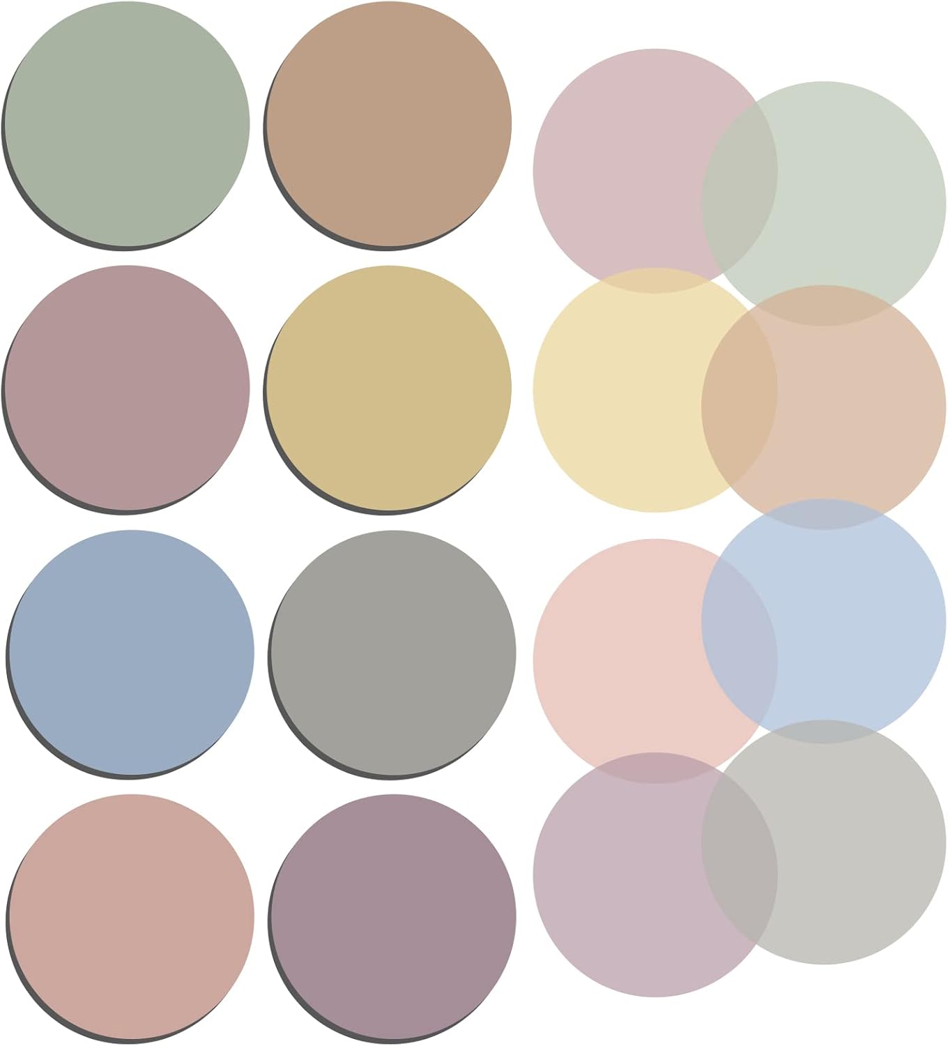 Amazon.com : 400Pcs Transparent Sticky Notes, Clear Cute Round Sticky ...