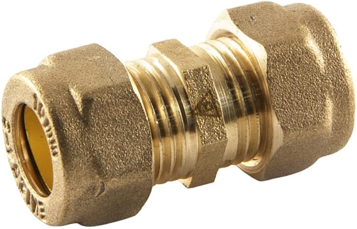 15mm Brass Compression Fitting to 1/2" BSP Female Threaded Iron Back ...