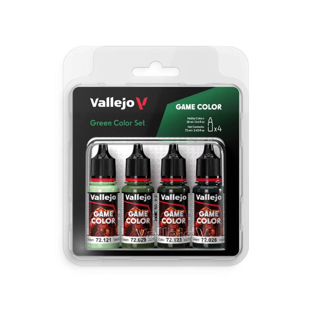 Vallejo AV Game Color Set - Green Colors (x4) : Amazon.co.uk: Toys & Games