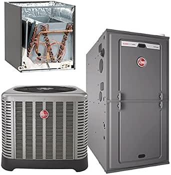 Amazon.com: Rheem / Ruud 4 Ton 16 Seer 100,000 Btu 80% Afue Gas System ...