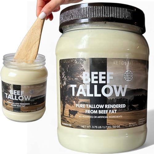 Amazon.com : Beef Tallow (3.75 LB / 60 Oz) For Cooking : Everything Else