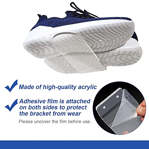 Clear Shelf CULTURE LABELS Floating Shoe Rack - Modern 2-Tier Shoe ...