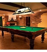 Amazon.com: Wellmet Tiffany Style Pool Table Lamp Hanging, Billiards ...