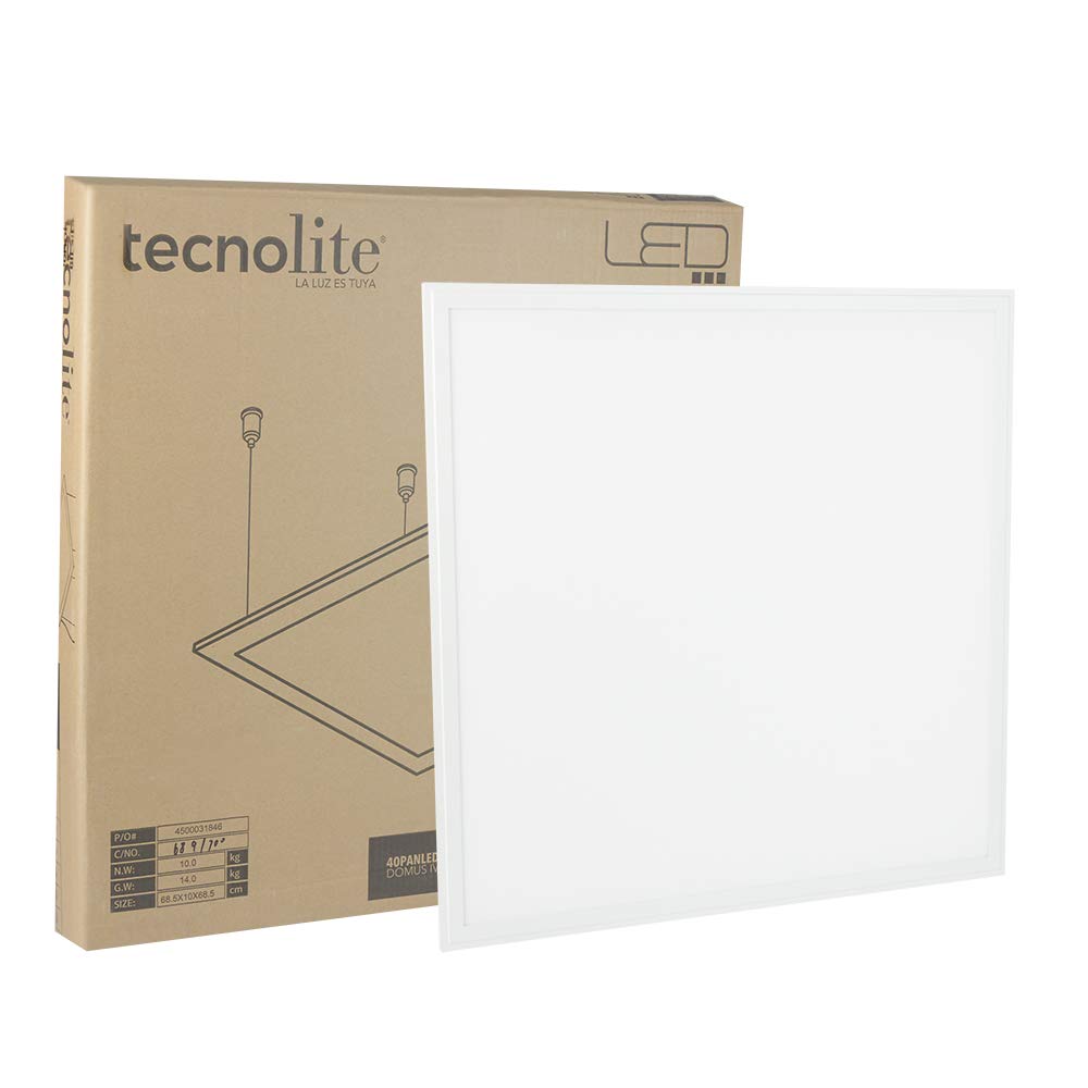 Tecnolite - Panel LED 2x2 Suspendido/Empotrable 40 W, Luz de Día, No ...