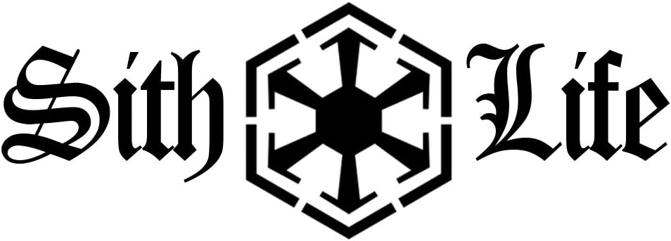 Amazon.com - Sith Life 8" Vinyl Sticker Car Decal (8" Black)