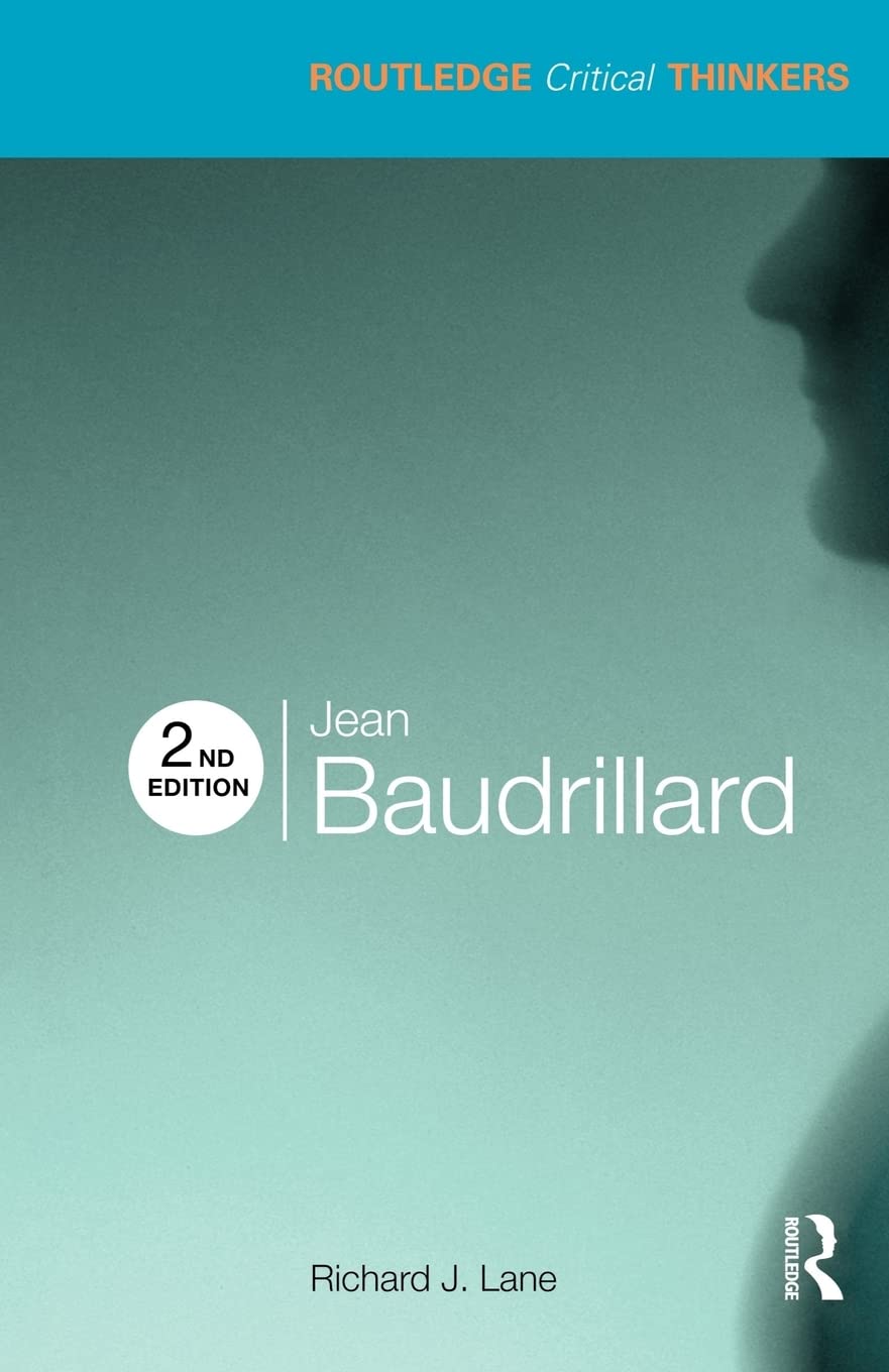 Jean baudrillard (Routledge Critical Thinkers) : Lane, Richard J ...