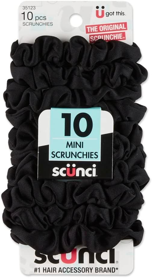 Amazon.com : Conair, Scunci Thin Scrunchies, 1.5 Ounce, 10 Count ...