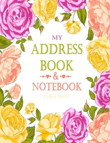 My Address Book & Notebook - Large Print: Address Book & Notebook With ...