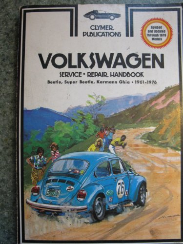 Volkswagon Service, Repair Handbook, Beetle, Super, Beetle Karman Ghia ...