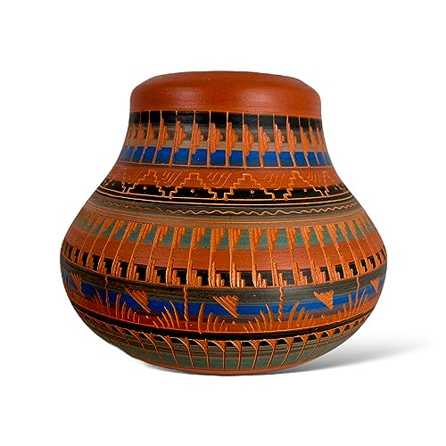 Amazon.com: Authentic Native American Pottery, Small Traditional Vase ...
