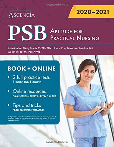 PSB Aptitude for Practical Nursing Examination Study Guide 2020-2021 ...