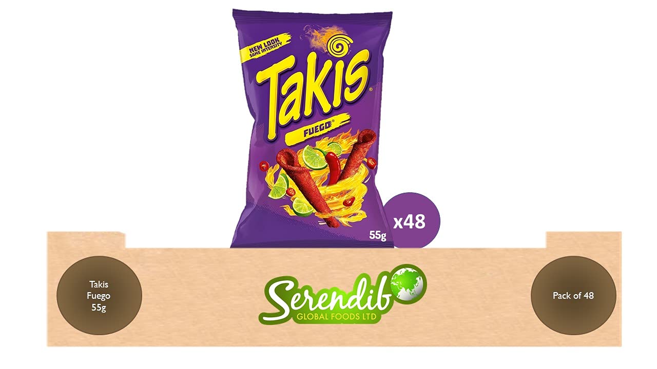 Takis Fuego Chips 55g Pack Of 48 Hottest Mexican Rolled | Desertcart ...
