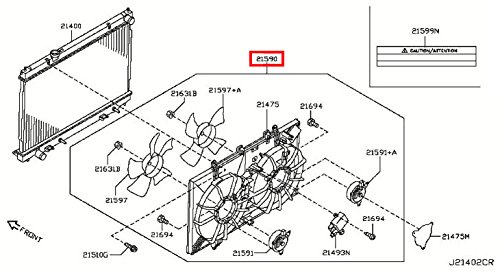 Amazon.com: Infiniti 21481-EH11A, Engine Cooling Fan Assembly : Automotive