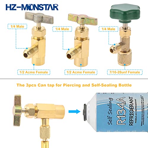 Snapklik.com : AC R134A Refrigerator Freon Recharge Kit Including R134a ...