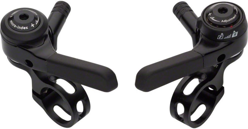 Amazon.com : Microshift Double/Triple 9 Speed Thumb Shifters Black ...