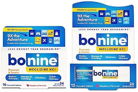 Amazon.com: Bonine Non-Drowsy Motion Sickness Relief - Chewable Tablets ...